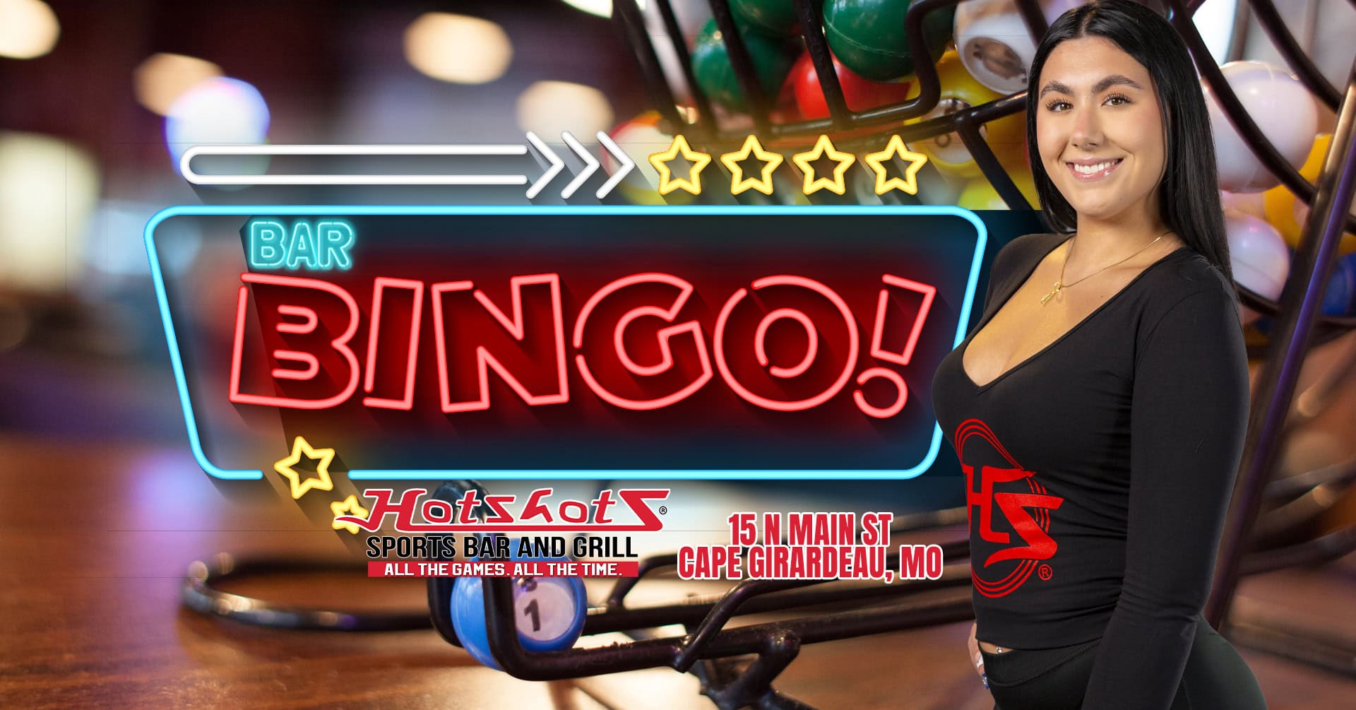 Extreme Bar Bingo Tuesdays at Hotshots Cape Girardeau - Hotshots Sports ...