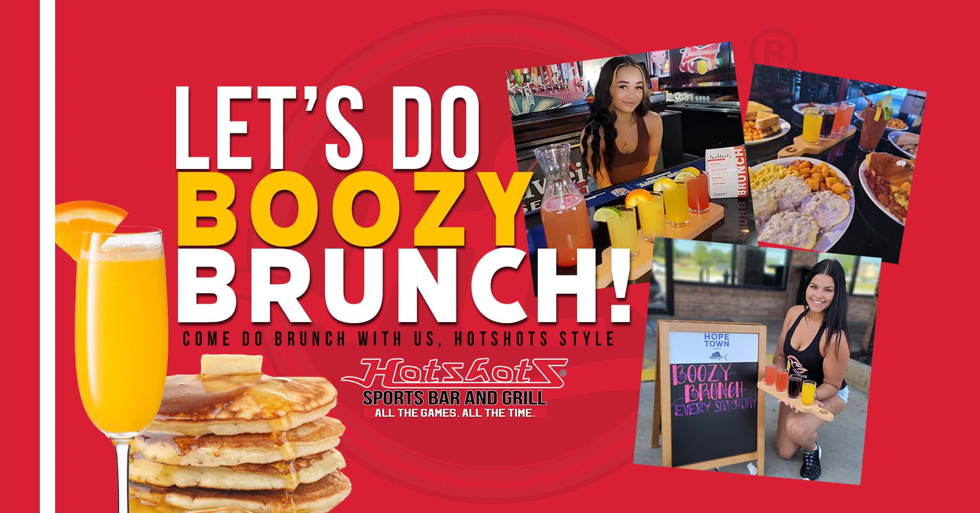Boozy Brunch at Hotshots Brunswick - Hotshots Sports Bar & Grill